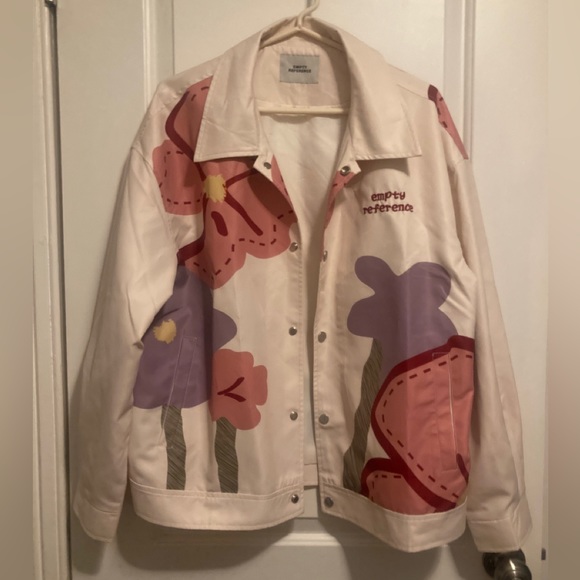 Empty Reference | Jackets & Coats | Empty Reference Loose Floral Print ...
